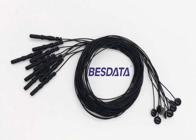 China Multicolor EEG Electrodes Molded And With Silver Plating Cup Electrodes for sale