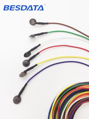 China EEG Cable Sintered Silver Silver Chloride Electrodes DIN 1.5 Plug for sale