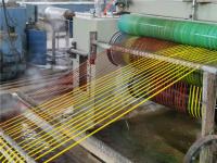 China Turf Yarn 43mm 38mm Artificial Grass Making Machine PE PP PA Material for sale