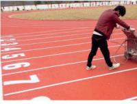 China 13mm Polyurethane Synthetic Rubber Running Track Epdm Jogging Track UV Resistance for sale