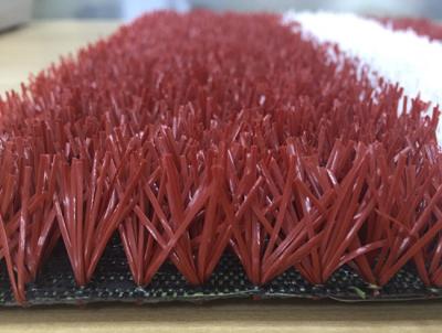 China 10x10 10 X 20 Colored Artificial Turf Grass Running Track 50mm 20mm Red White for sale