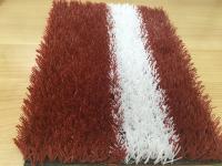China 10x10 10 X 20 Colored Artificial Turf Grass Running Track 50mm 20mm Red White for sale