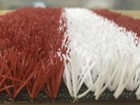 China 10x10 10 X 20 Colored Artificial Turf Grass Running Track 50mm 20mm Red White for sale