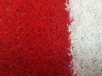 China Coloured 11000d 35mm Fake Grass Football Field For Gym No filled for sale