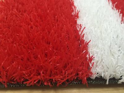 China Coloured 11000d 35mm Fake Grass Football Field For Gym No filled for sale