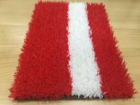 China Coloured 11000d 35mm Fake Grass Football Field For Gym No filled for sale