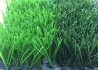 China Soccer artificial grass,  stadium football field  artificial turf 50mm c shape spine with stem,8800dtex,light green. for sale