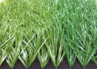 China soccer artificial grass,  school soccer field artificial turf 50mm,field and dark green c shape with stem for sale