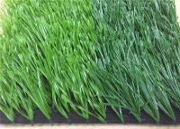 China soccer artificial grass,   football field  artificial turf 50mm apple and dark green,s shape with stem for sale