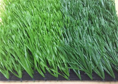 China soccer artificial grass,   football field  artificial turf 50mm apple and dark green,s shape with stem for sale