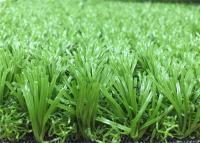 China landscaping artificial turf,playground leisure area, wide net yarn with curly yarn.2 colors,field green for sale