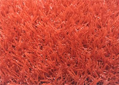 China SGS Red Countrywide Landscaping Artificial Grass C shape with stem for running track for sale