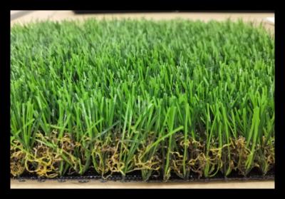 China Fake Landscaping Artificial Grass For Terrace Garden 4 Colors Straight Curly for sale