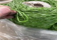 China Curly 8800d Artificial Grass Yarn Light Green With Stem for sale