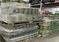 China Curly 8800d Artificial Grass Yarn Light Green With Stem for sale