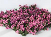 China Faux Greenery Privacy Fence  Artificial Leaves Mat For Wall Pink And Green Leaves for sale