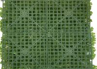 China Vertical Garden Artificial Green Panels Faux Plant Wall Panels Four Leaf Clover Hedge Board for sale