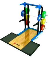 China GYM Pro Fitness Squat Rack With Multi Grip Bar Lifting Platform Tube 75x75x3mm for sale