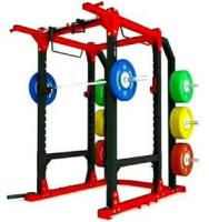 China GYM Pro Fitness Squat Rack With Multi Grip Bar Lifting Platform Tube 75x75x3mm for sale