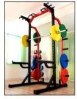 China Fitness Gear Pro Half Squat Rack With Pull Up Bar Full Frame Multi Station Gauge for sale