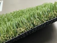 China 12000D 3m By 3m 35mm Artificial Grass Tiles Outdoor Fibrillate Yarn 6 Straight 8 Curly for sale
