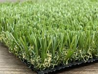 China 12000D 3m By 3m 35mm Artificial Grass Tiles Outdoor Fibrillate Yarn 6 Straight 8 Curly for sale