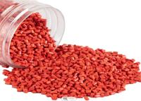 China Red Plastic Pellet Calcium Carbonate Masterbatch for sale