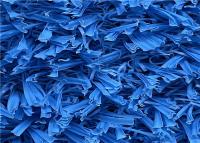 China Blue Color S Shape 25mm Height Sport Artificial Grass for sale