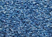 China Navy Blue 25mm 7600d Fields Artificial Grass 65000 High Density for sale