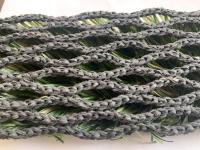 China synthetic grass cooperated with ture grass net shape artificial grass for gardening for sale
