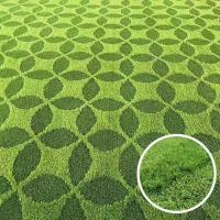 China geometric figure artficial grass 4m grass figure turf. for sale