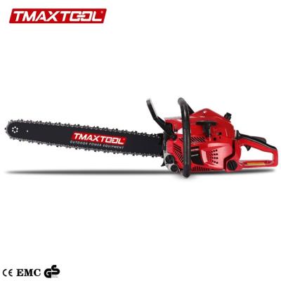 China Newest arrival good quality 62cc single cylinder gasoline chainsaw for sale