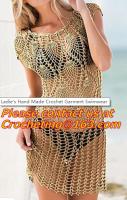 China Handmade Crochet Bikini Briefs Women Cotton Underwear Beach Wear Swimwear Size S-2XL for sale