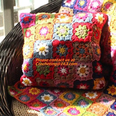 China Handmade Crochet Lace Tablecloth Doily Pineapple Flower Pattern 60cm Round Sofa Blanket for sale