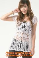 China Hand Crochet Women Cardigan Sweater Cotton Acrylic Sizes S-XL Custom Color for sale
