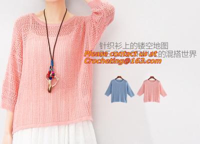 China Women Casual Long Sleeve O-Neck Knitwear Twist Knitted Sweater Size S-2XL for sale