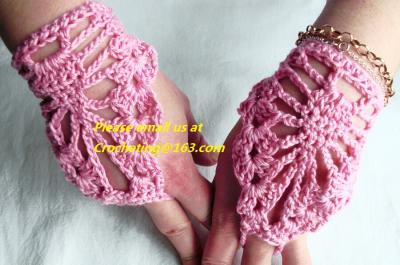 China Fashion Knitted Fingerless Winter Gloves Faux Rabbit Fur Warm Hand Warmers 16x9cm 7 Colors for sale