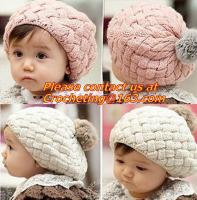 China Baby Beanie Hat Faux Rabbit Fur Crochet Toddler Photo Prop 44cm Unisex Winter for sale