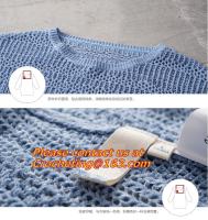 China Women Crochet Knitted Sweater Three Quarter Sleeve Hollow Out Casual Jumper Pullover Cotton M L for sale