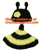 China Baby Infant Knit Crochet Beanie Hat Cat Ear Style 44cm for Toddler Photography Props for sale