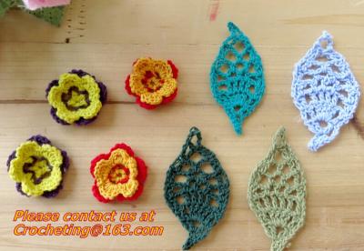China Wholesale 100pcs 5cm White Crochet Flower Lace Applique Embroidery Patch for DIY Garment Accessories for sale
