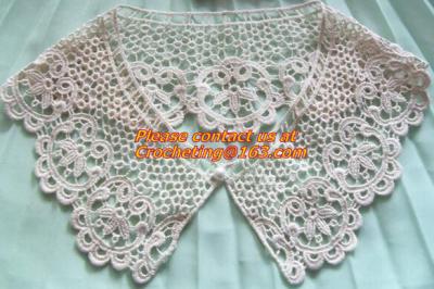 China Wholesale 100pcs 5cm White Flower Embroidery Lace Applique Trim for Garment DIY Accessory for sale