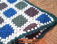 China 100% Cotton Crochet Lace Cushion Cover 45x45cm Handmade Decorative Pillow Case Eco-Friendly for sale
