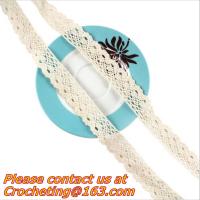 China Cotton Cluny Crochet Lace Trim 200cm x 8cm White Home Textile Decorative Accessories for sale