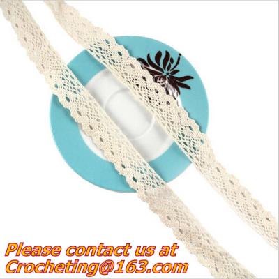 China Cotton Cluny Crochet Lace Trim 200cm x 8cm White Home Textile Decorative Accessories for sale