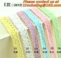 China Cotton Crocheted Lace Trim 4.8cm Width 10 Yard Roll for DIY Garment Sewing Craft for sale