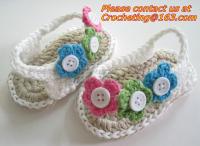 China Handmade Cotton Baby Sandals Barefoot Toddler Shoes Soft Sole 8-12cm Sizes for sale
