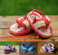 China Handmade Cotton Crochet Baby Slippers Monkey Design 8-12cm Sizes for Newborn to 12 Months for sale