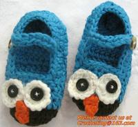 China Handmade Baby Crochet Sandal Thongs Slippers Newborn Infant Toddler Prewalker Kids Cotton Yarn 8-12cm for sale