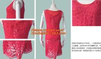 China Women Crochet Hollow Out Beach Cover Up Dress Sexy Knitted Sundress Summer 2025 for sale